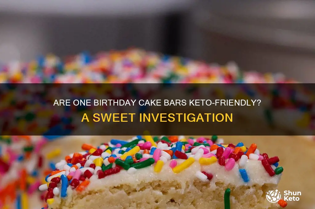Are One Birthday Cake Bars Keto-Friendly? A Sweet Investigation | ShunKeto