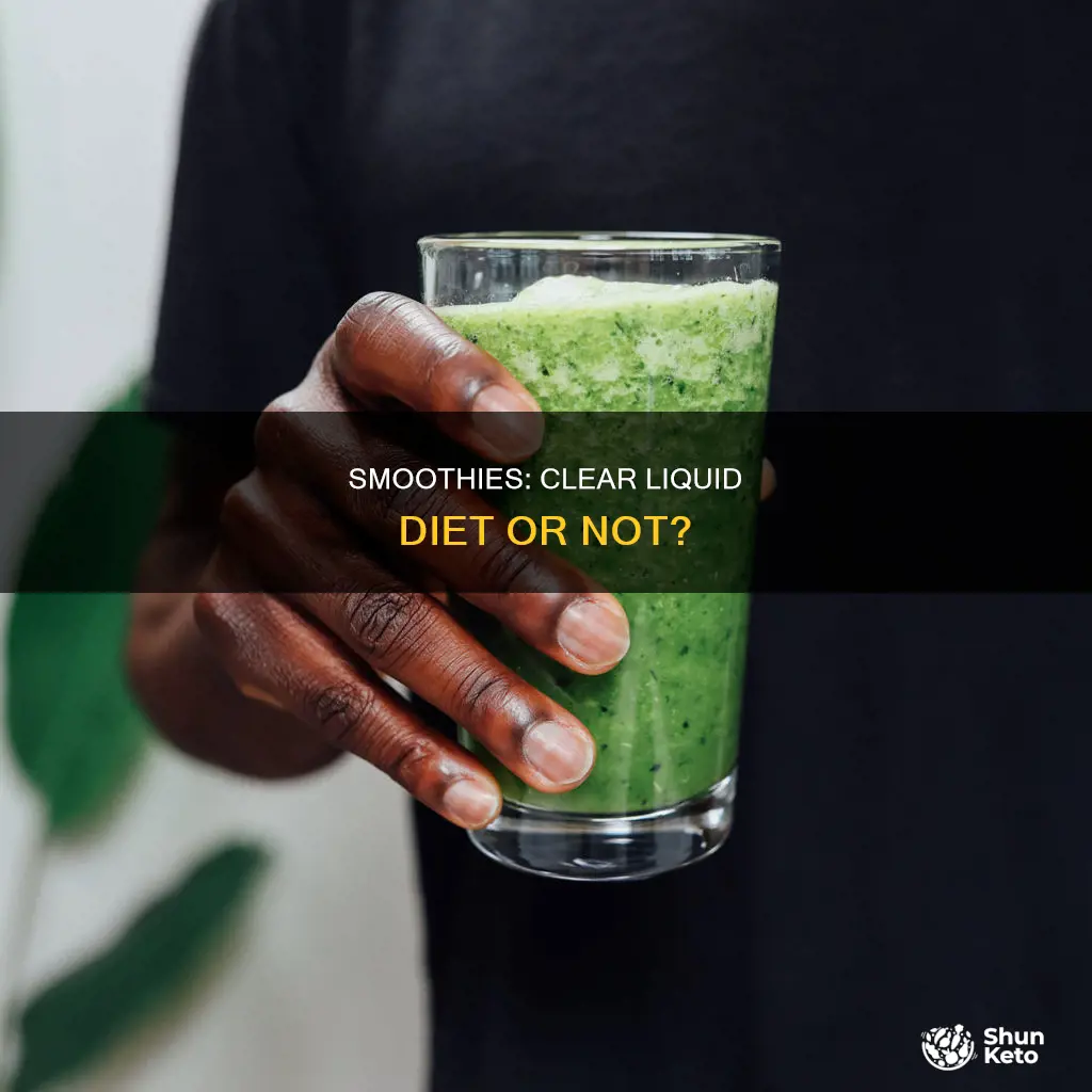 Smoothies: Clear Liquid Diet Or Not? | ShunKeto