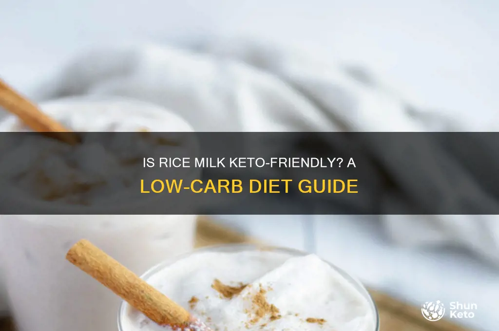 Is Rice Milk Keto-Friendly? A Low-Carb Diet Guide | ShunKeto