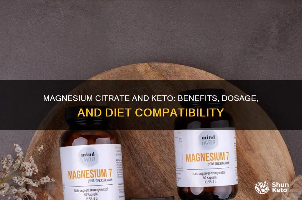 Magnesium Citrate And Keto: Benefits, Dosage, And Diet Compatibility ...