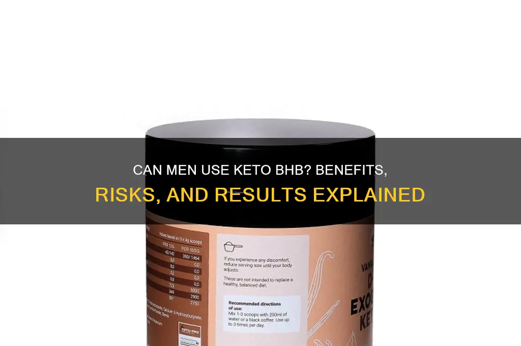 Can Men Use Keto Bhb? Benefits, Risks, And Results Explained | ShunKeto