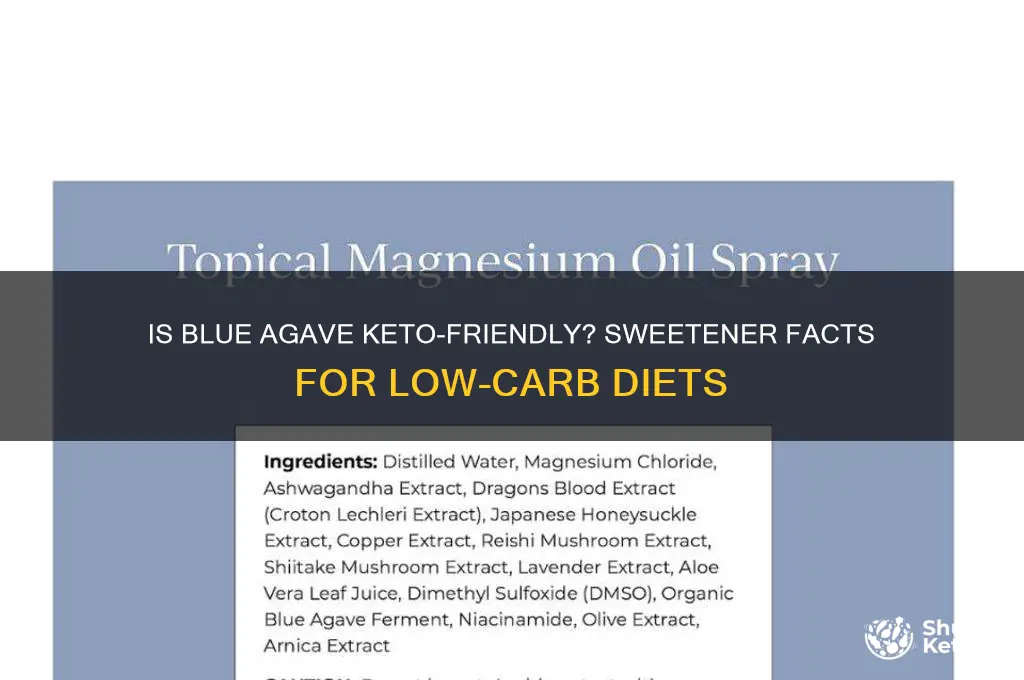 Is Blue Agave Keto-Friendly? Sweetener Facts For Low-Carb Diets | ShunKeto