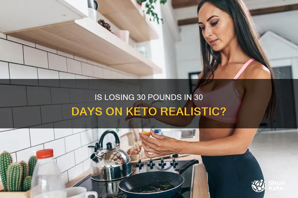 Is Losing 30 Pounds In 30 Days On Keto Realistic? | ShunKeto