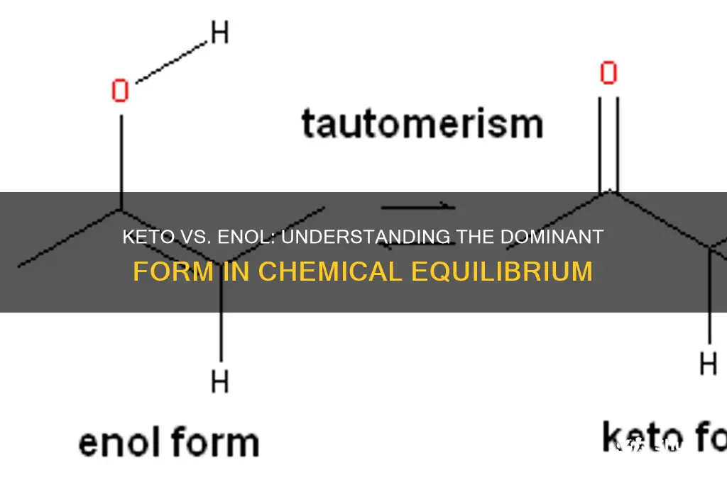 Keto Vs. Enol: Understanding The Dominant Form In Chemical Equilibrium ...