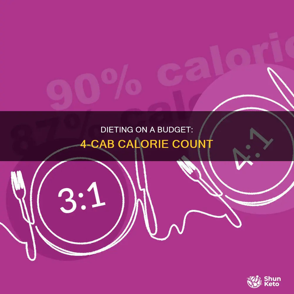 Dieting On A Budget: 4-Cab Calorie Count | ShunKeto