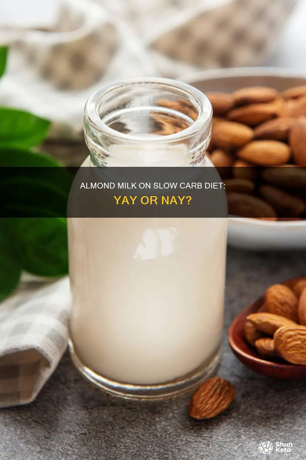 Almond Milk On Slow Carb Diet: Yay Or Nay? | ShunKeto