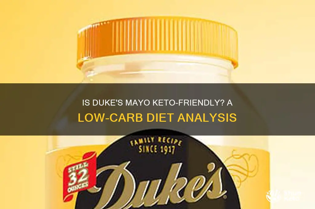 Is Duke's Mayo Keto-Friendly? A Low-Carb Diet Analysis | ShunKeto