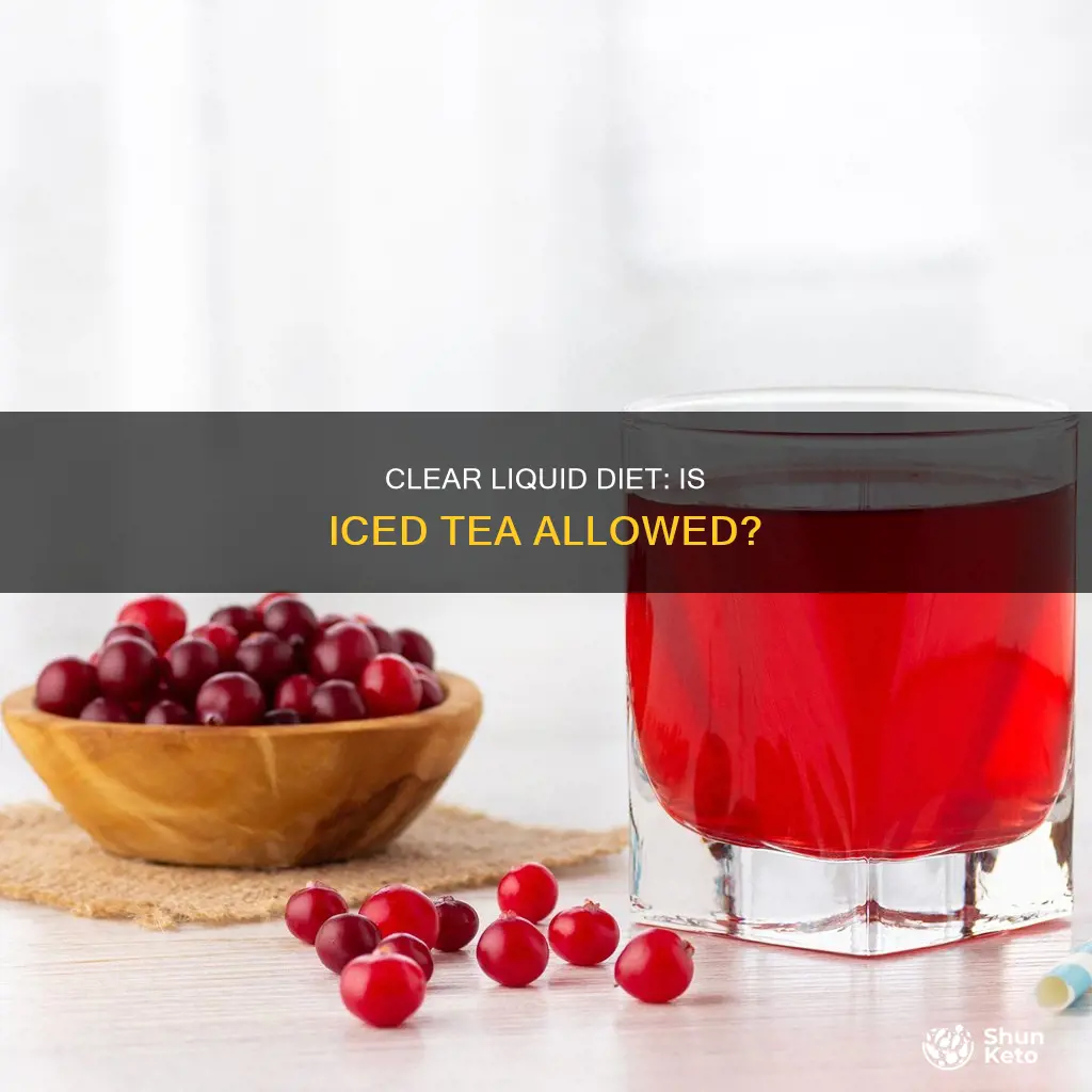 Clear Liquid Diet: Is Iced Tea Allowed? | ShunKeto
