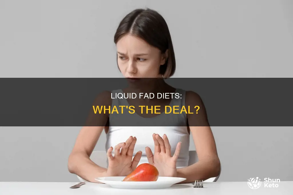 Liquid Fad Diets: What's The Deal? | ShunKeto