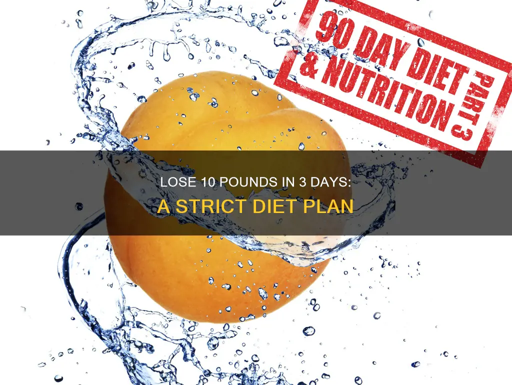 Lose 10 Pounds In 3 Days: A Strict Diet Plan | ShunKeto