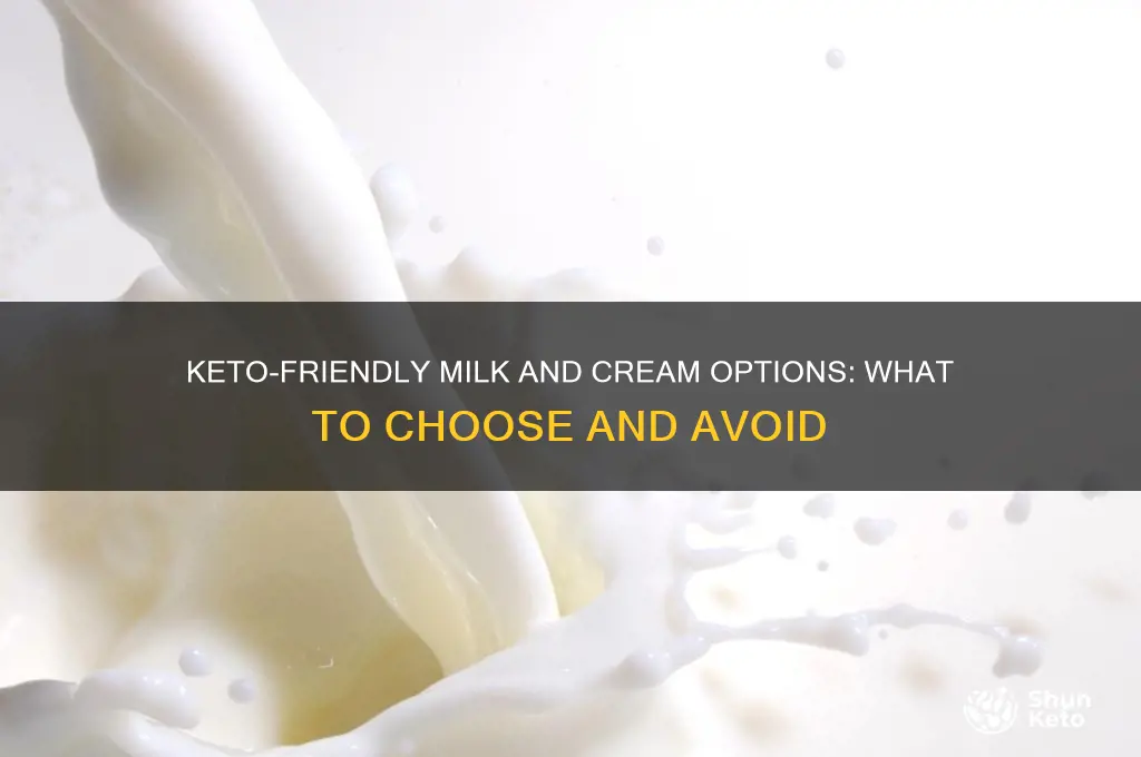 Keto-Friendly Milk And Cream Options: What To Choose And Avoid | ShunKeto