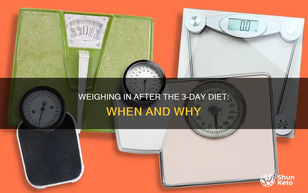 Weighing In After The 3-Day Diet: When And Why | ShunKeto
