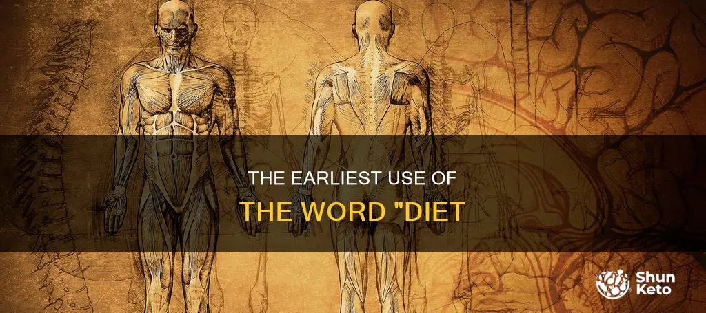 The Earliest Use Of The Word "Diet | ShunKeto
